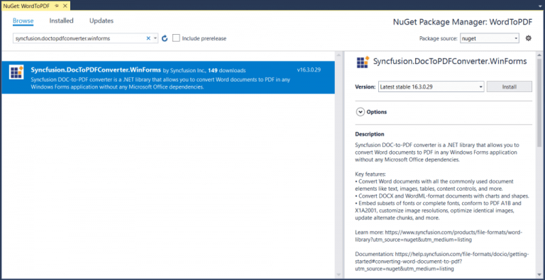 Converting Word to PDF programmatically C# | Syncfusion Blogs