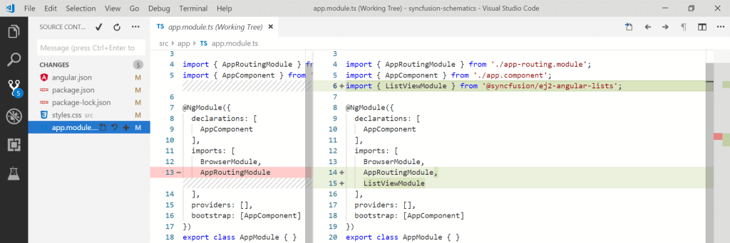 Schematics for Syncfusion Angular UI Components| Syncfusion Blogs