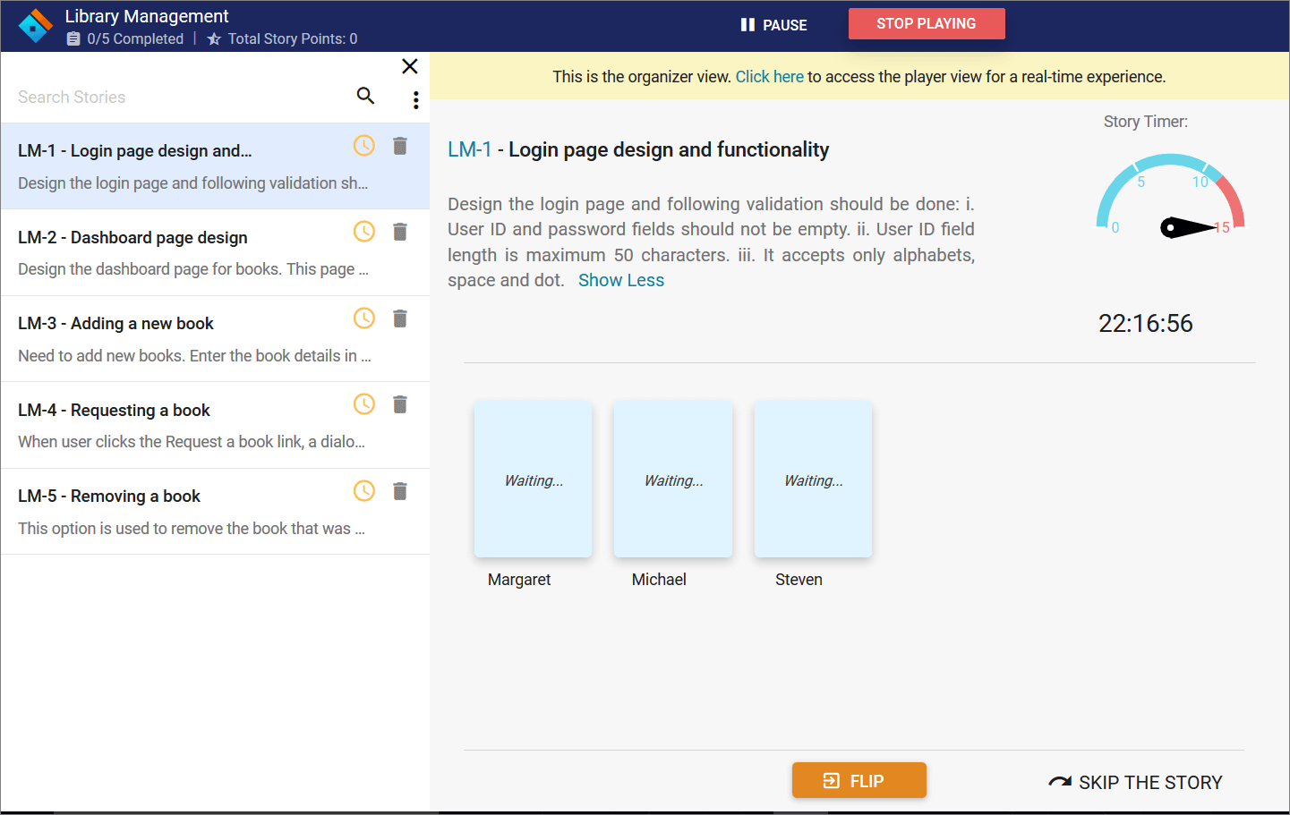 Story Estimator application using Syncfusion ASP.NET Core | Blogs