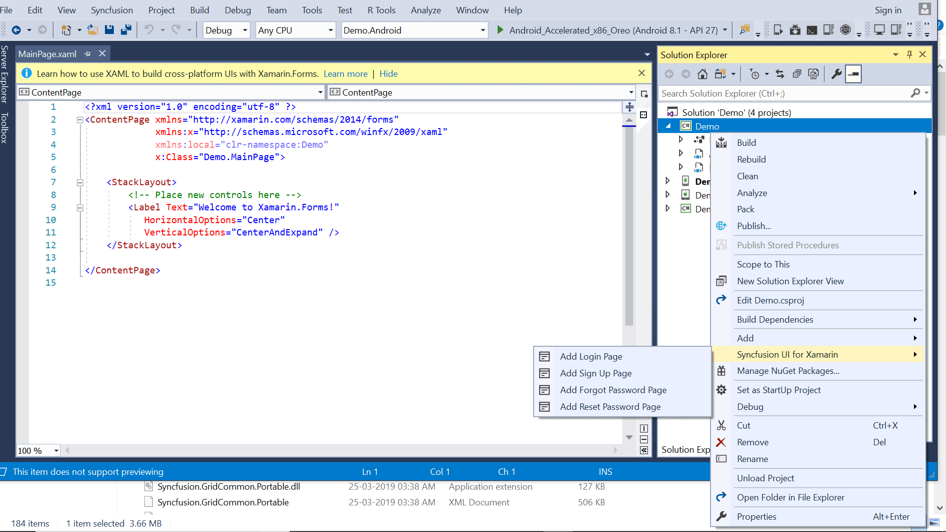 Introducing UI Templates for Xamarin.Forms | Syncfusion Blogs