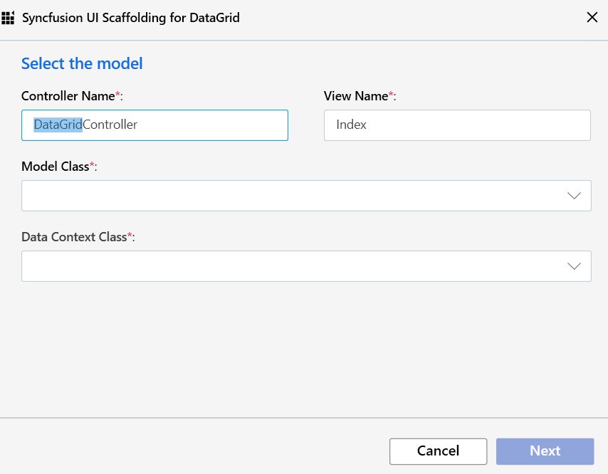 Scaffolding Controls in ASP.NET MVC | Syncfusion Blogs