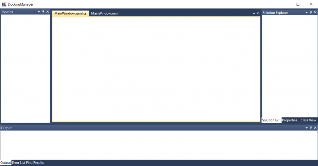 Create Visual Studio-like Docking Windows in WPF | Syncfusion Blogs