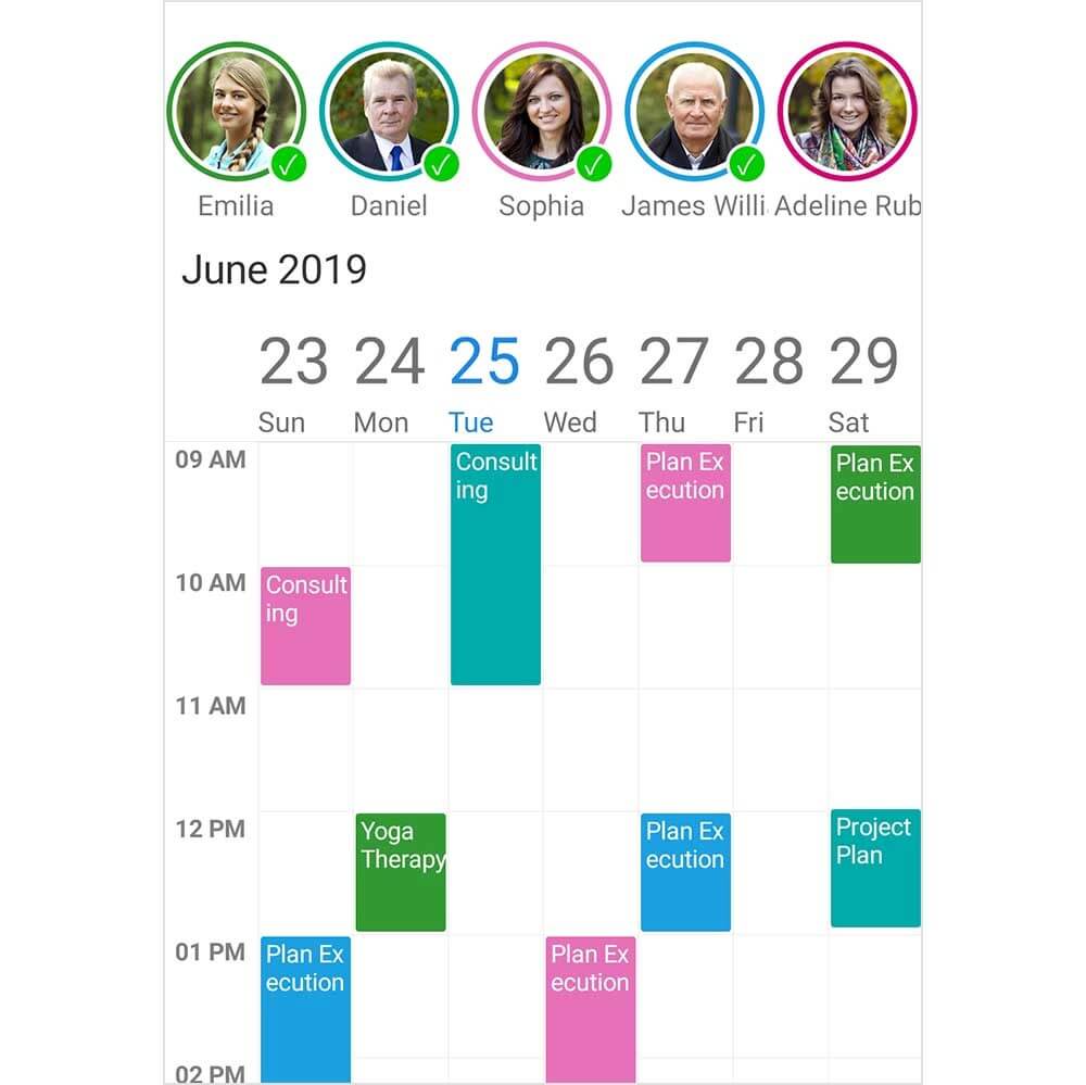 Introducing Resource View in Xamarin.Forms Scheduler | Syncfusion Blogs