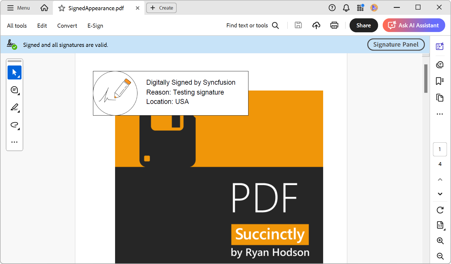 How to Digitally Sign and Verify PDF Signatures in C# | Syncfusion Blogs