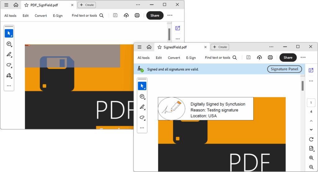 How to Digitally Sign and Verify PDF Signatures in C# | Syncfusion Blogs