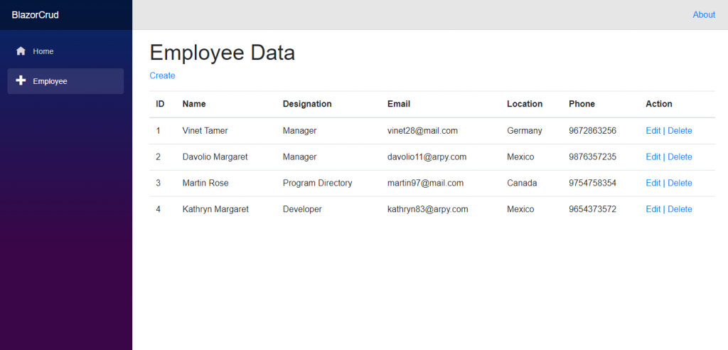 How to Perform CRUD Operations Using Blazor Preview 9 and Entity Framework Core 3.0 | Syncfusion ...