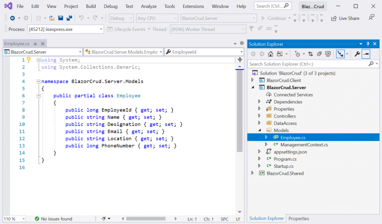 How to Perform CRUD Operations Using Blazor Preview 9 and Entity Framework Core 3.0 | Syncfusion ...