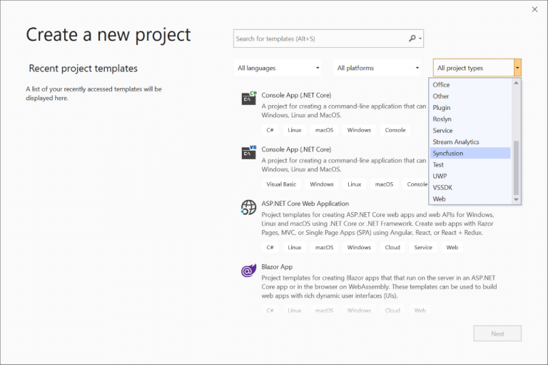 Easily Create Blazor Projects Using Syncfusion Blazor Template Studio | Syncfusion Blogs
