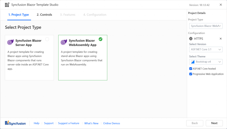 Easily Create Blazor Projects Using Syncfusion Blazor Template Studio | Syncfusion Blogs