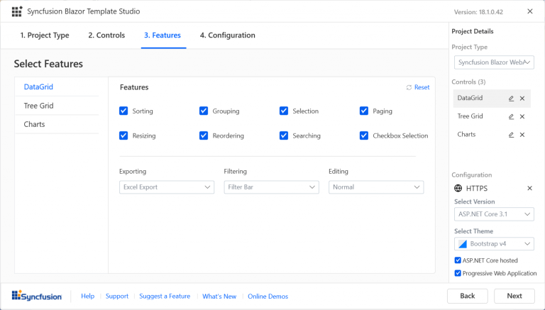 Easily Create Blazor Projects Using Syncfusion Blazor Template Studio | Syncfusion Blogs