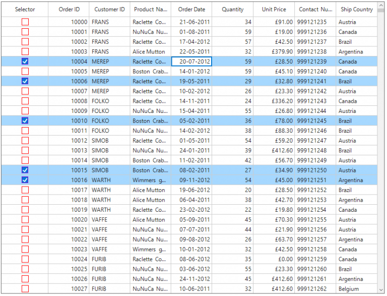 New Check Box Selector Column in WinForms DataGrid | Syncfusion Blogs