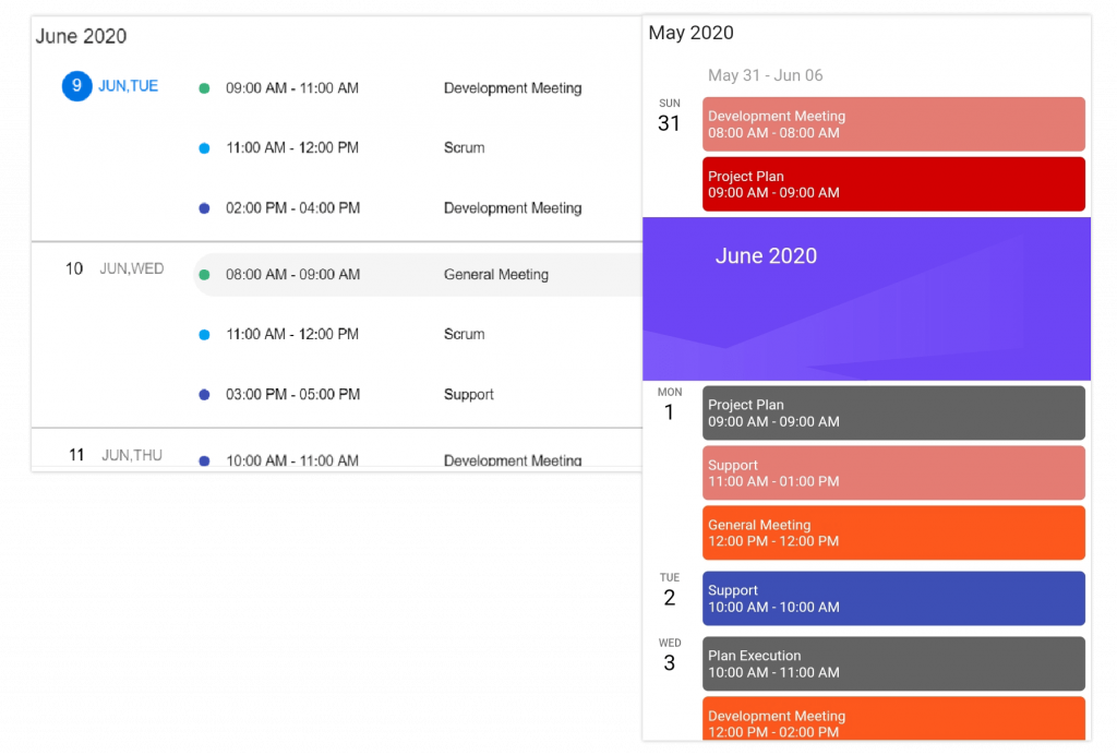 Introducing the New Schedule View in Flutter Event Calendar | Syncfusion Blogs