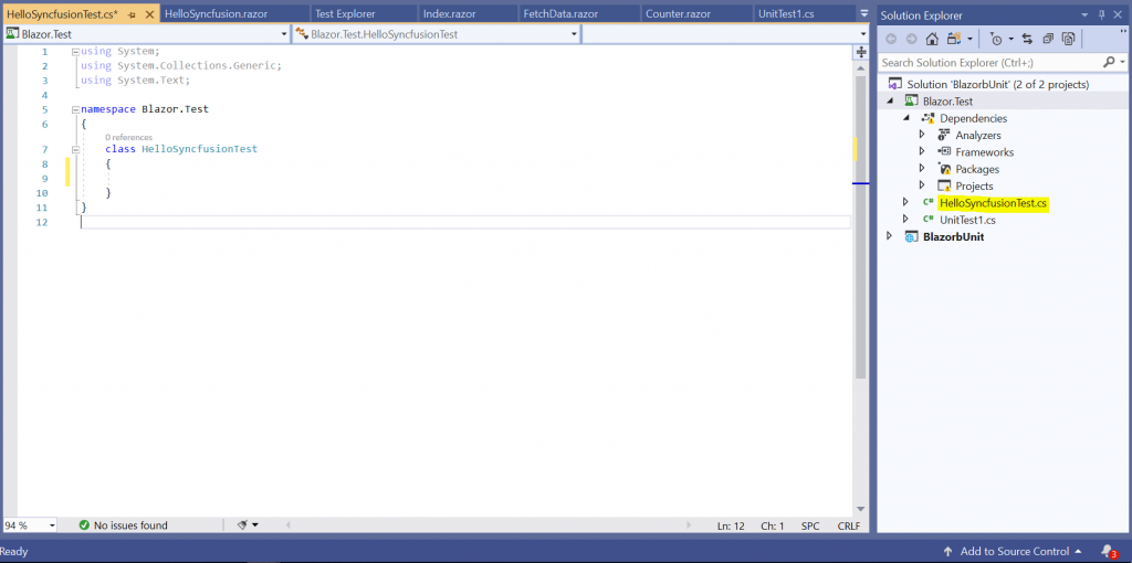 bUnit for Blazor and How to Integrate it in Azure Pipeline | Syncfusion Blogs