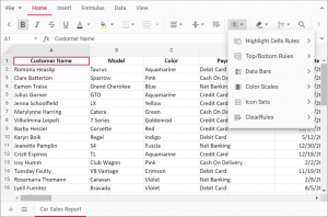 Formatting Essential JavaScript Spreadsheet: Conditional Formatting | Syncfusion Blogs