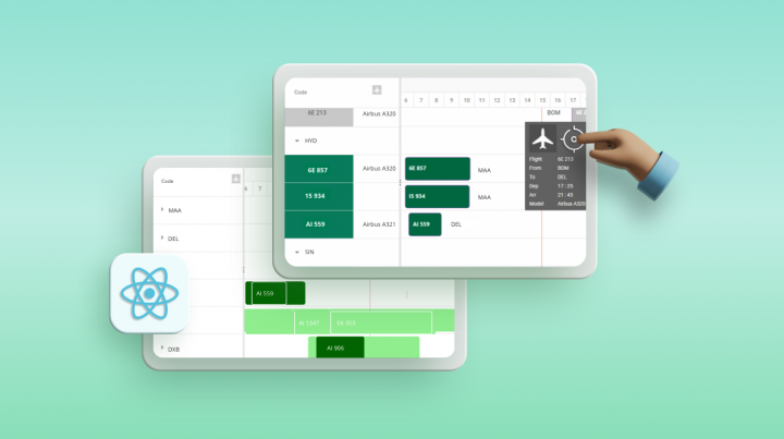 How to Develop a Flight Tracker Application with React Gantt Chart ...