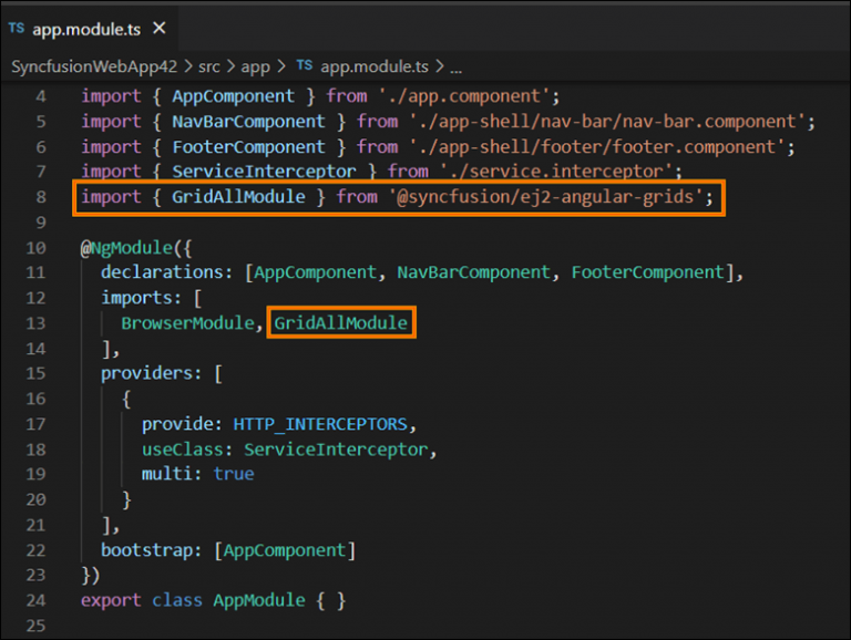 Introducing Syncfusion Angular Code Snippets for Visual Studio Code