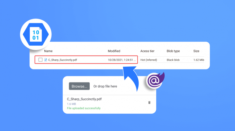 Simple Steps to Upload Files to Azure Blob Storage in Blazor App | Syncfusion Blogs