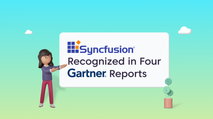 Syncfusion Recognized as Sample Vendor of Embedded Analytics in Four ...