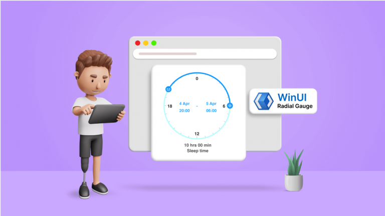 Easily Design a Sleep Tracker Using WinUI Radial Gauge | Syncfusion Blogs