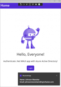 Authenticate the .NET MAUI App with Azure AD | Syncfusion Blogs