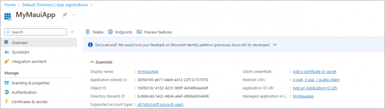 Authenticate the .NET MAUI App with Azure AD | Syncfusion Blogs