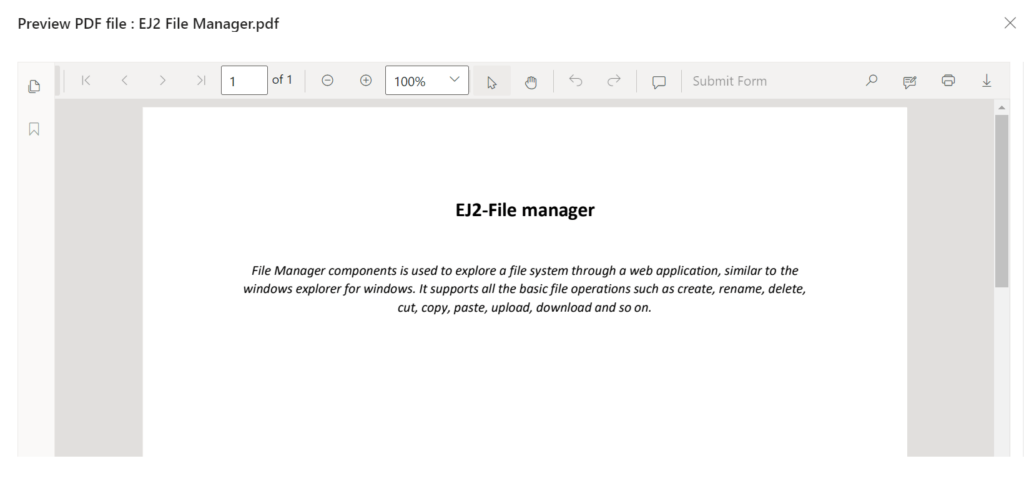 Preview Files in Blazor File Manager: A Comprehensive Guide