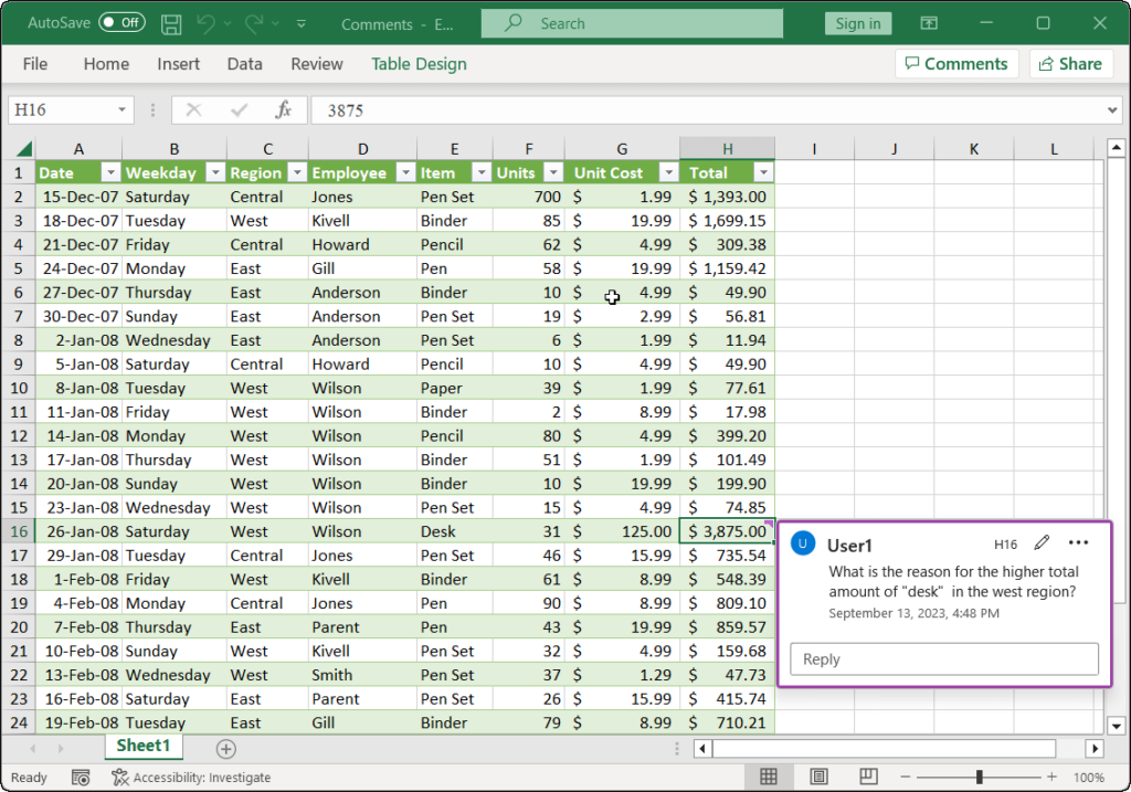 How to Add Comments to Excel Documents Using C# | Syncfusion Blogs