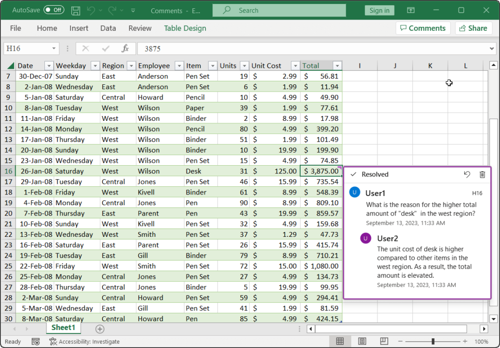 How to Add Comments to Excel Documents Using C# | Syncfusion Blogs