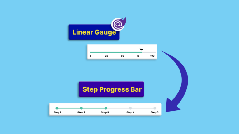 Smartly Customize the Blazor Linear Gauge to Reproduce a Step Progress ...