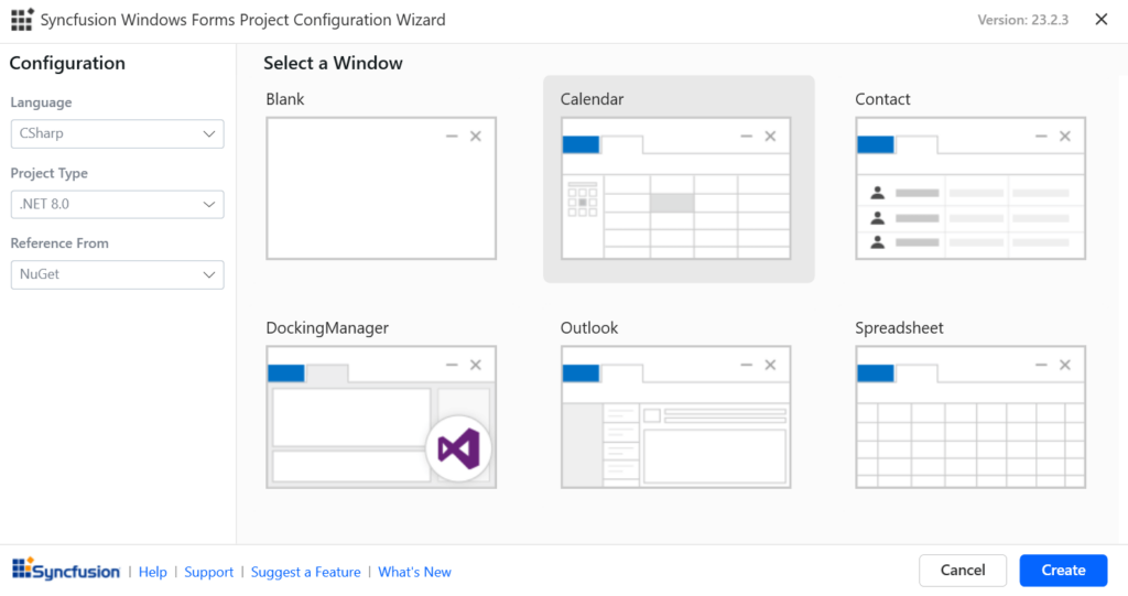 Syncfusion Visual Studio Extensions Are Compatible with .NET 8.0