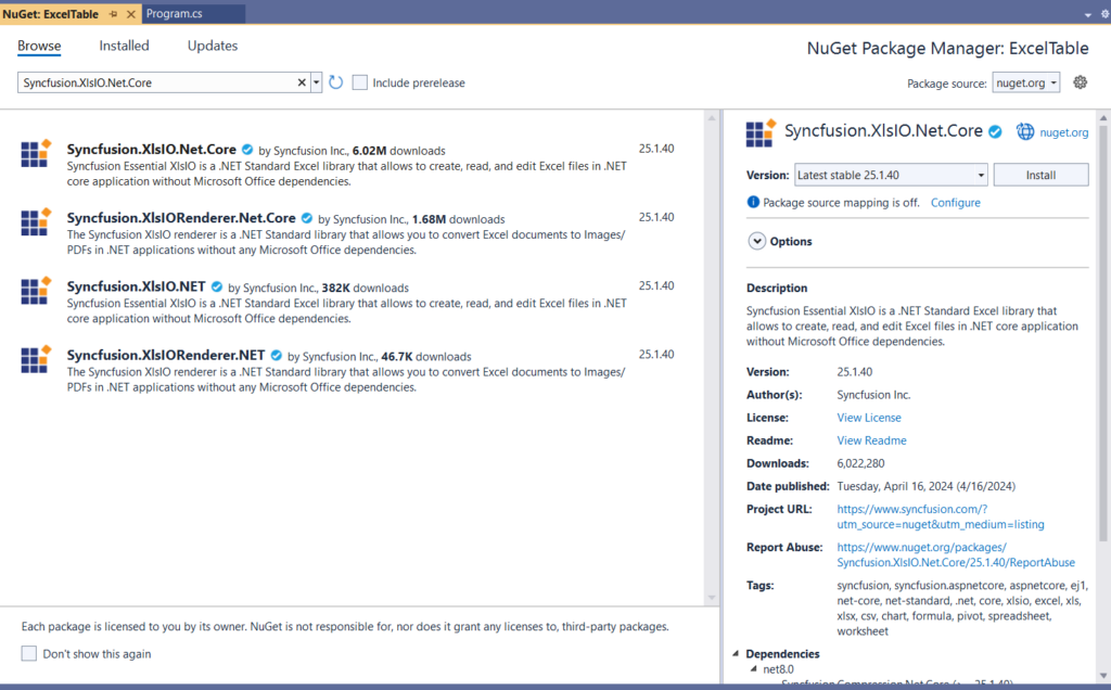 Create Excel Table in Just 3 Steps Using C#