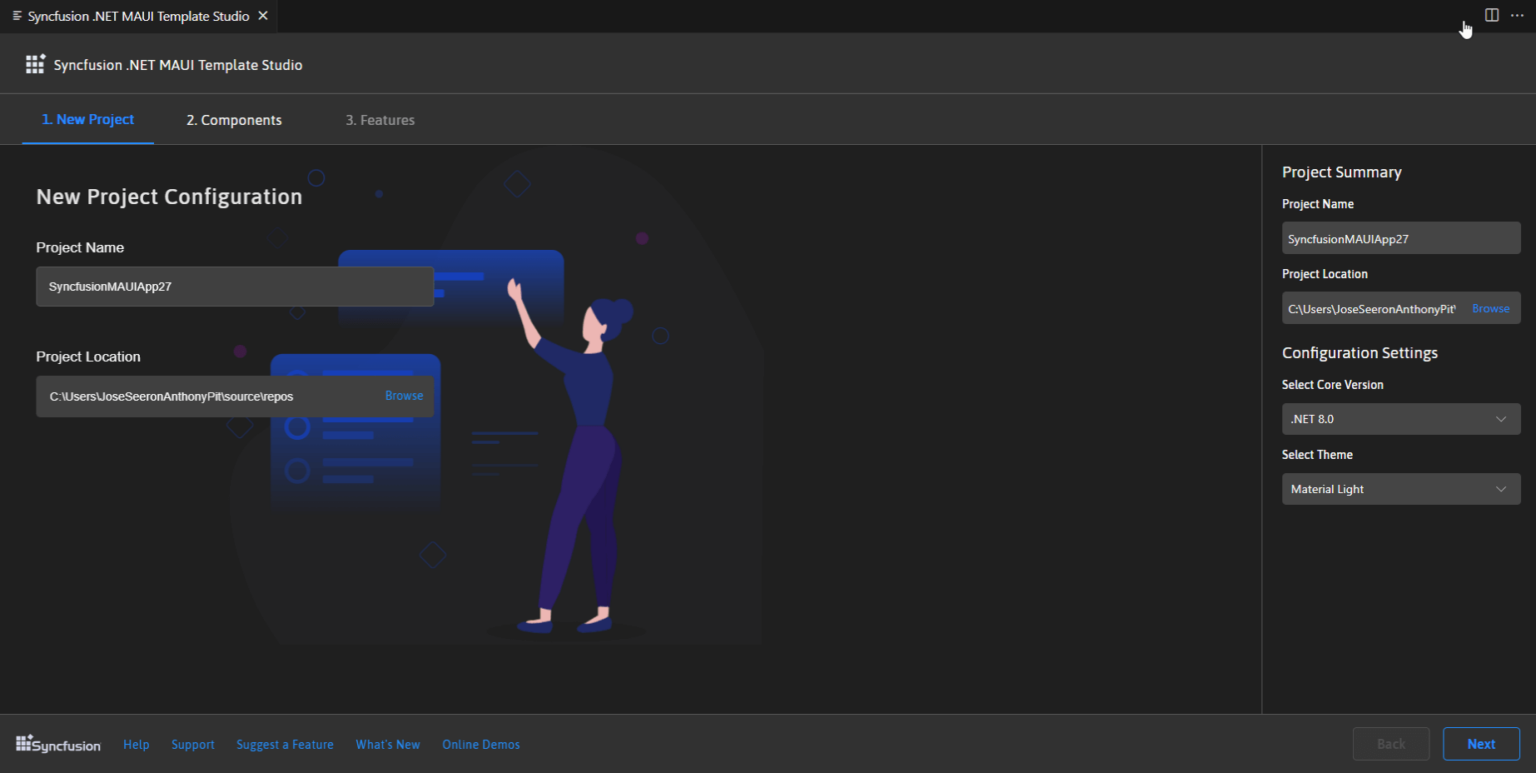Introducing Syncfusion .NET MAUI Template Studio for Visual Studio Code
