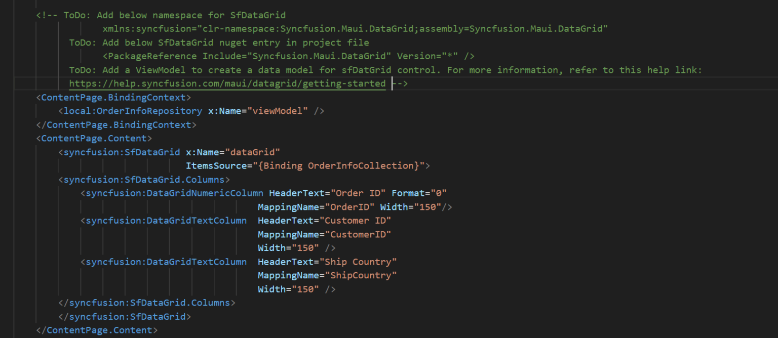 Introducing Syncfusion .NET MAUI Visual Studio Code Snippets