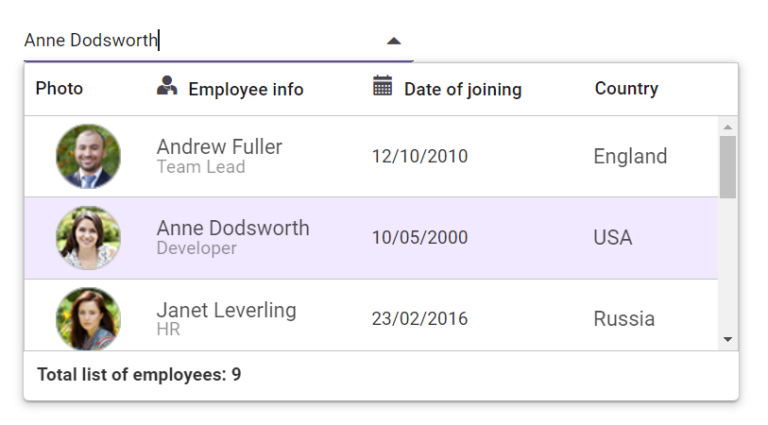 Introducing the New React MultiColumn ComboBox
