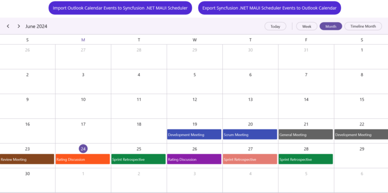 Easily Synchronize Outlook Calendar Events in .NET MAUI Scheduler ...