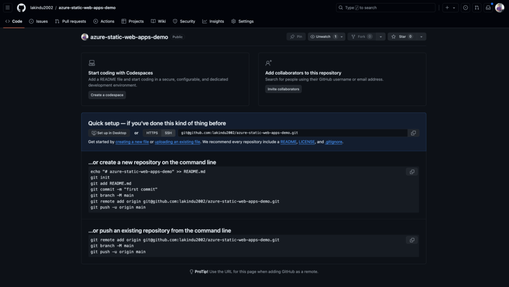 How to Deploy React App on Azure Static Web Apps