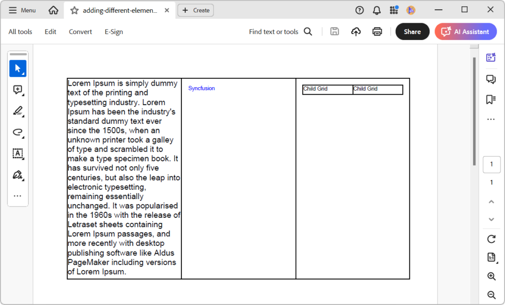 Easily Create PDF Tables with Advanced Customization in C#