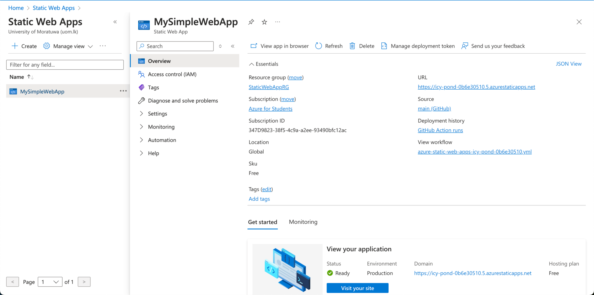 Implementing CI/CD for Azure Static Web Apps with GitHub Actions ...
