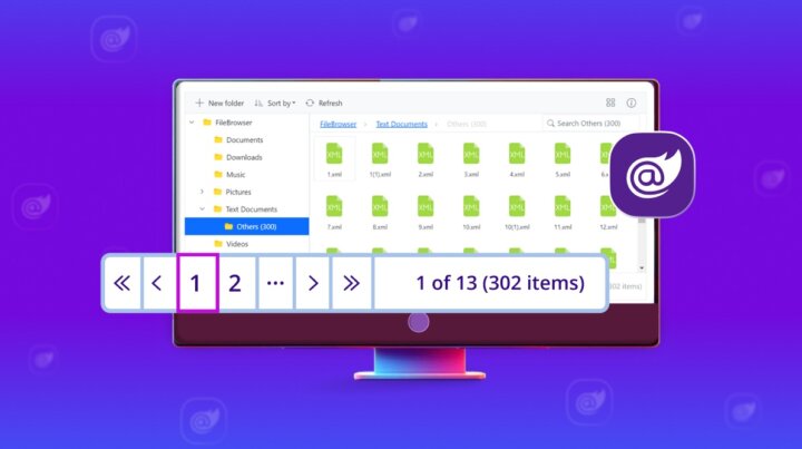 Introducing Pagination in Blazor File Manager