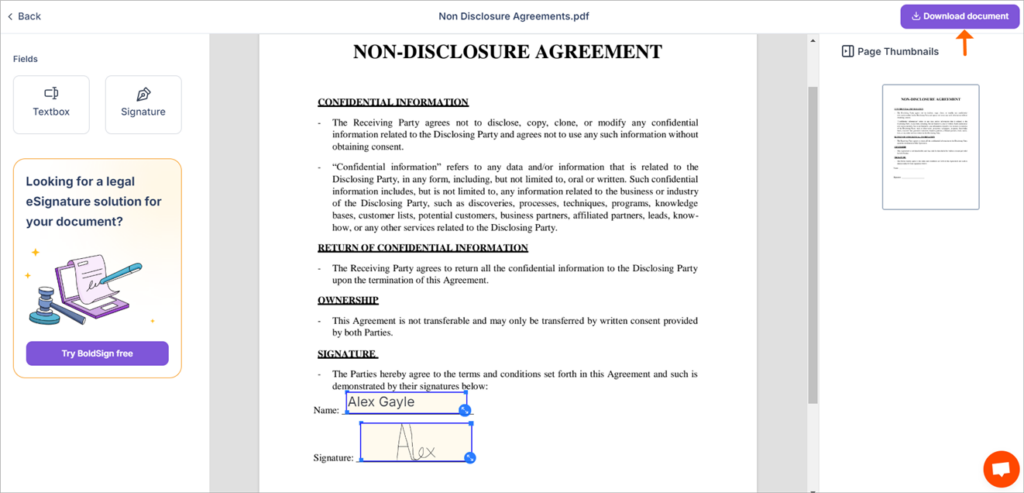 How to Sign PDFs Online for Free with BoldSign | Syncfusion Blogs