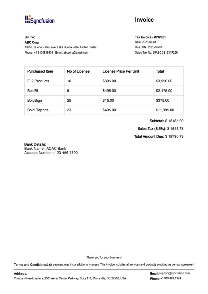 How to Automate Invoices in C# with HTML to PDF Conversion | Syncfusion Blogs