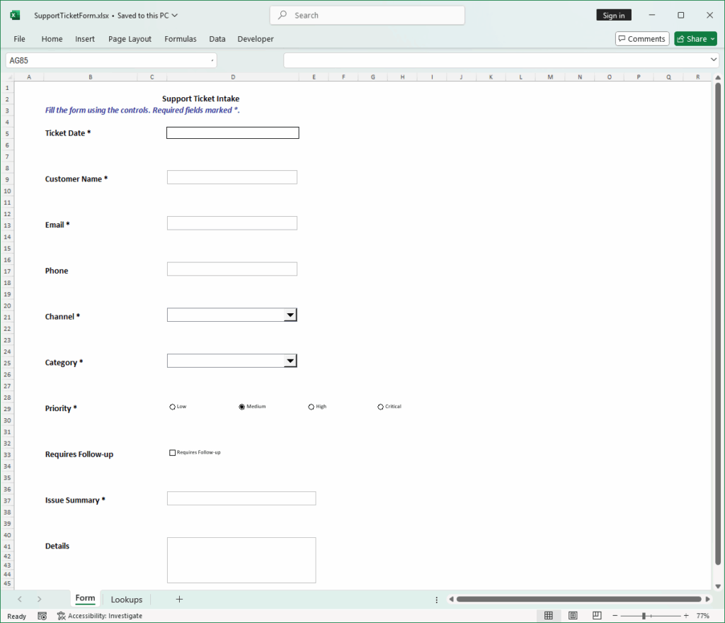 Create Interactive Excel Forms in C# Using .NET Excel Library | Syncfusion Blogs