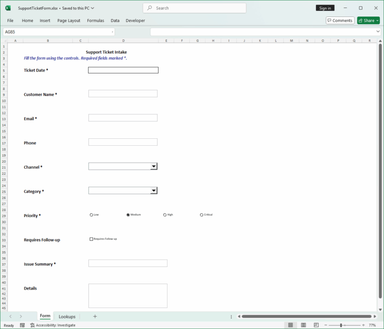 Create Interactive Excel Forms in C# Using .NET Excel Library ...