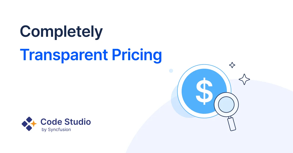 Code Studio Pricing—Free and Enterprise Plans | Syncfusion®