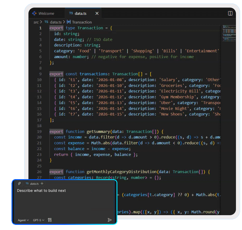 AI Code Editor for Enterprise App Development | Syncfusion Code Studio