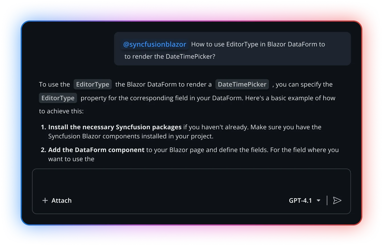 AI Coding Assistant | MCP Server & Copilot Extension | Syncfusion®