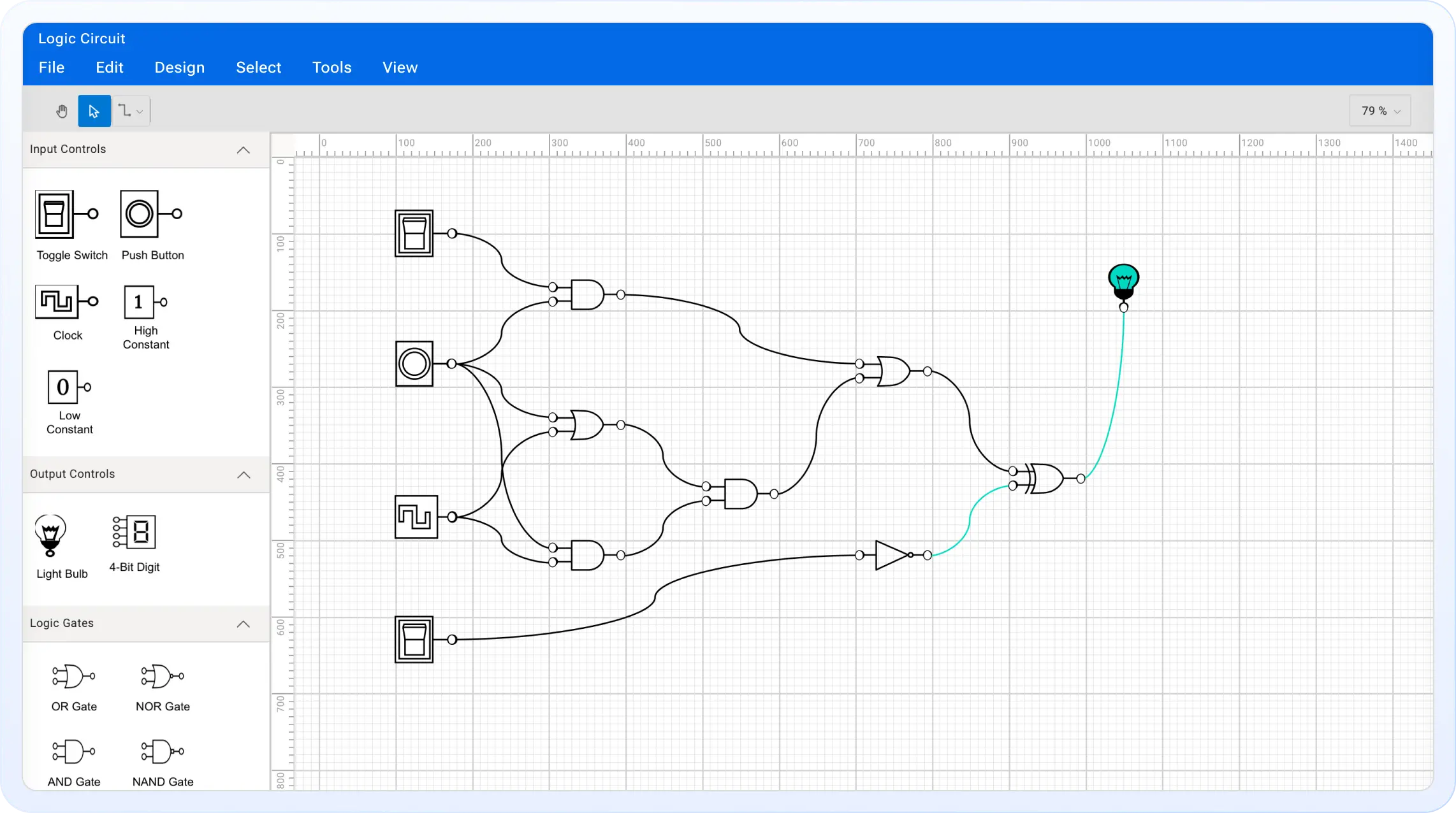 Free Online Logic Circuit Diagram Maker | Digital Logic Circuit ...