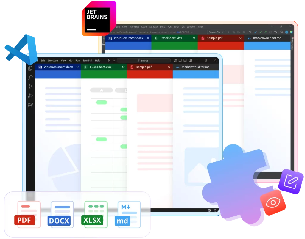 Free Document Viewer Extension for VS Code | JetBrains Plugin | Syncfusion