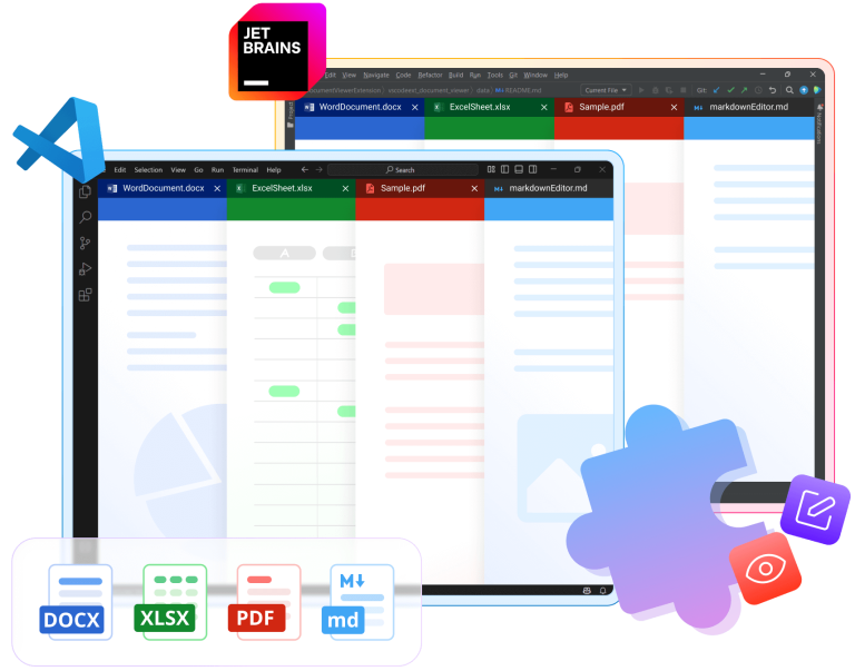 Free Document Viewer Extension for VS Code | JetBrains Plugin | Syncfusion