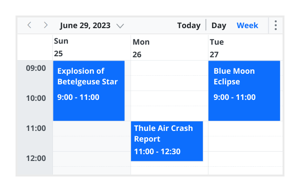 Angular Scheduler | Angular Event Calendar | Syncfusion
